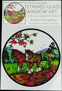 Static Window Cling in Autumn Ploughing design to buy online from ...