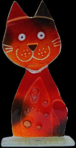 Charley Cat Small in Charley Cat design to buy online from Celtic Glass ...